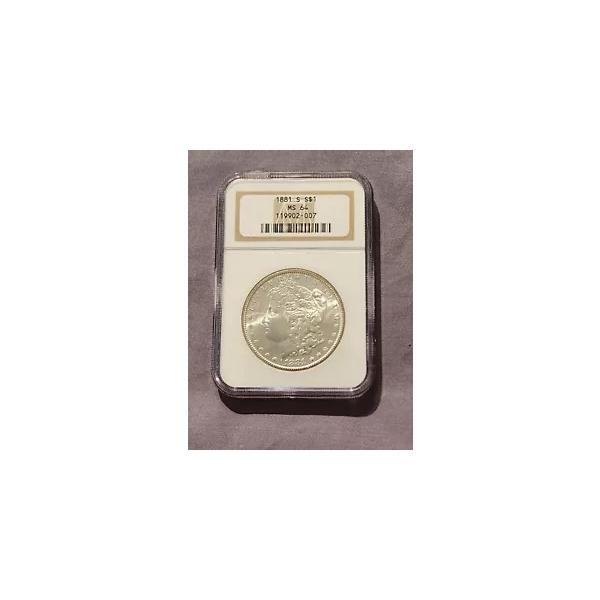 1881-S モーガン シルバー ダラー MS-64 NGC