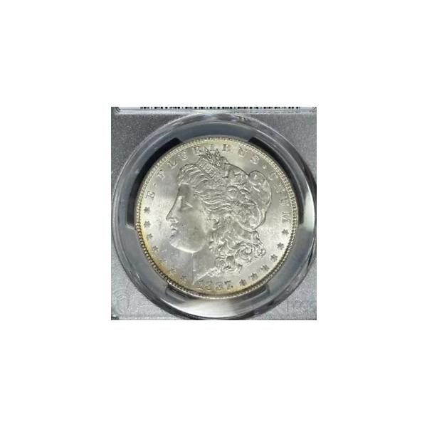 1887 モーガン シルバー ドル ~ PCGS MS 64 ~美しいコイン~ REF#
