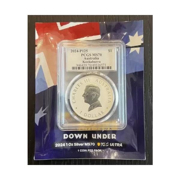 ULTRA BREAKS-2024 オーストラリア 1 オンス シルバーワライカワセミ MS70 PCGS ウルトララベル