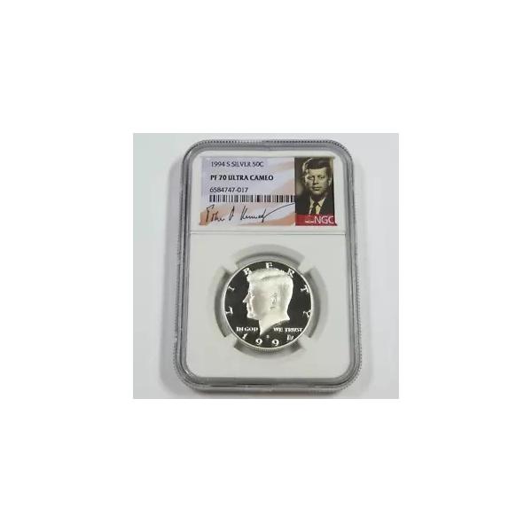 1994 S NGC PF70 UCAM - シルバー ケネディ ハーフダラー 50c 米国コイン #50569A