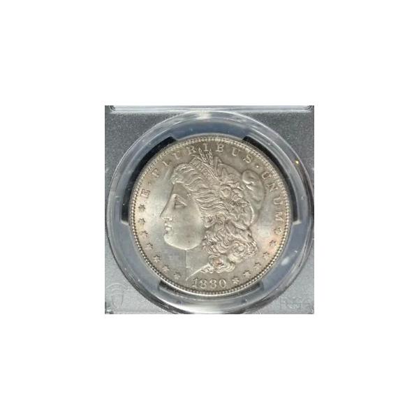 1880-S モーガン シルバー ドル - PCGS MS 64 ~美しい P.Q.コイン~ REF#9429