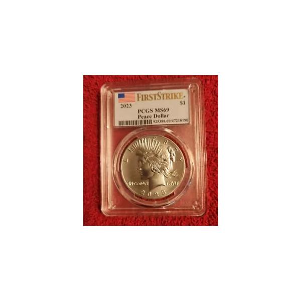 2023 平和銀ドル PCGS MS 69 ファースト ストライク