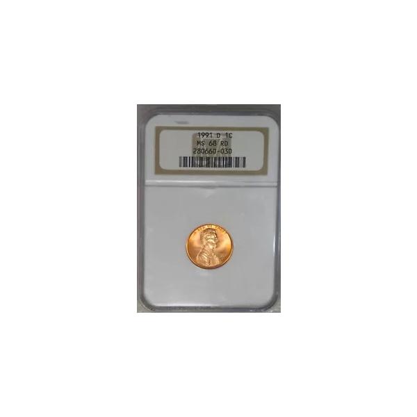 1991-D リンカーン セント NGC MS68 明るい赤の見事な光沢、PQ ゴージャスなコイン #H634A