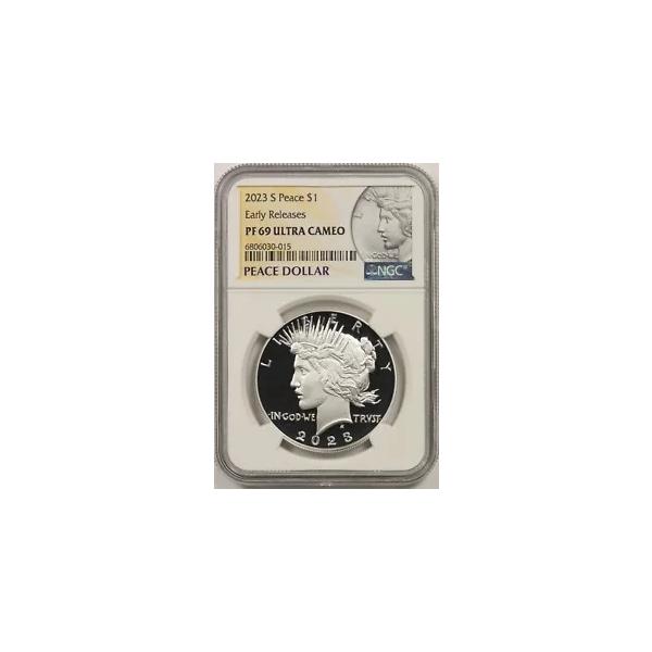 2023-S $1 Peace Silver Dollar NGC PF 69 UCAM 早期リリース Peace Label