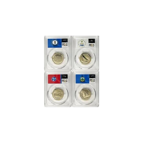 2022 S Rev プルーフ オール 4 イノベーション ドル PCGS PR 69 州旗 4 コイン セット