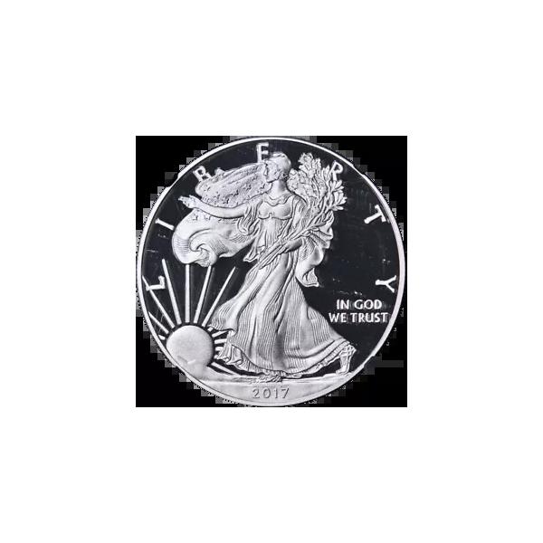 2017-W シルバー アメリカン イーグル $1 NGC PF69 ウルトラ カメオ ボルチモア ショー メルカンティ