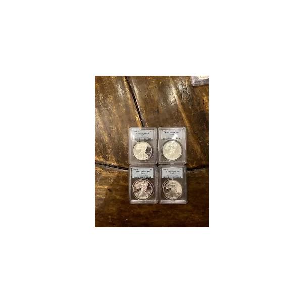 1998-P プルーフ $1 アメリカン シルバー イーグル PCGS PR69DCAM ブルー ラベル