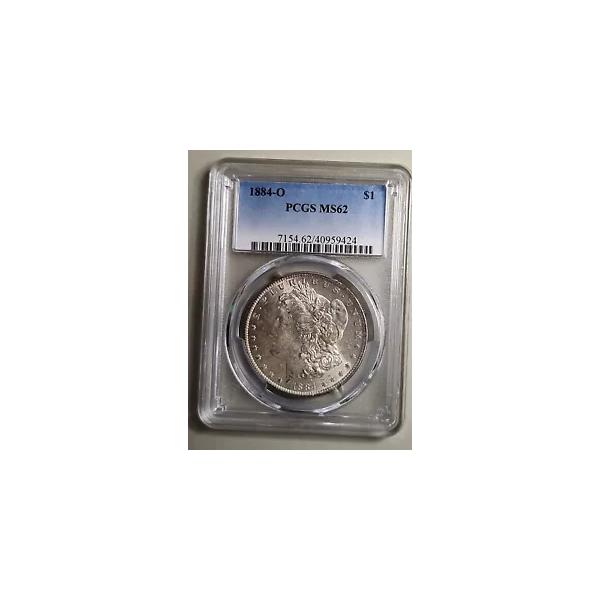 1884 O モーガン シルバー ダラー PCGS MS62 送料無料