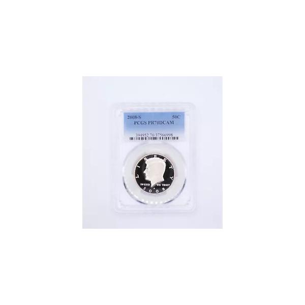 2008-S ケネディ ハーフダラー PCGS PR70DCAM プルーフ 70 送料無料