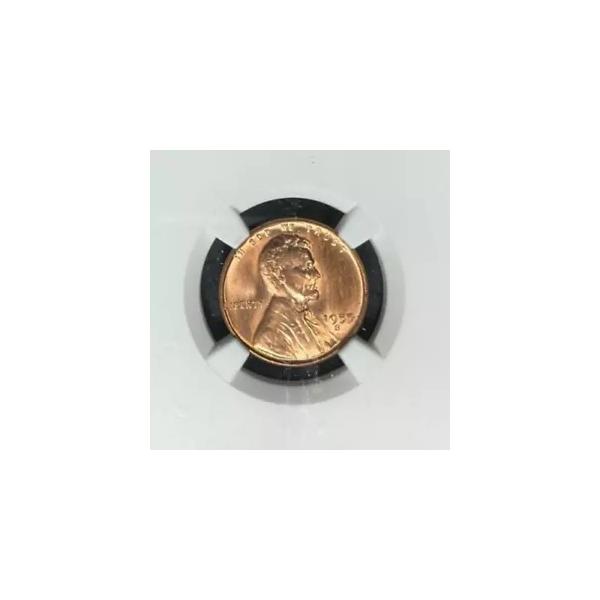 1955-S リンカーン ウィート セント ~ NGC MS 67 RD ~美しいコイン~