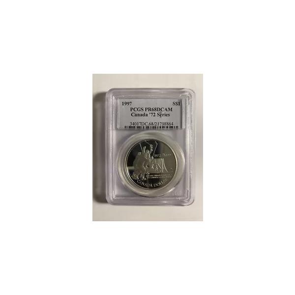 1972-1997 カナダ ホッケー プルーフ シルバー ダラー PCGS PR68DCAM