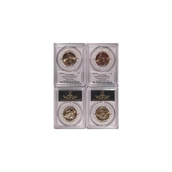 2023 P&amp;D インディアナ イノベーション ドル $1 PCGS MS66 Pos B インディ 500 ファースト ストライク