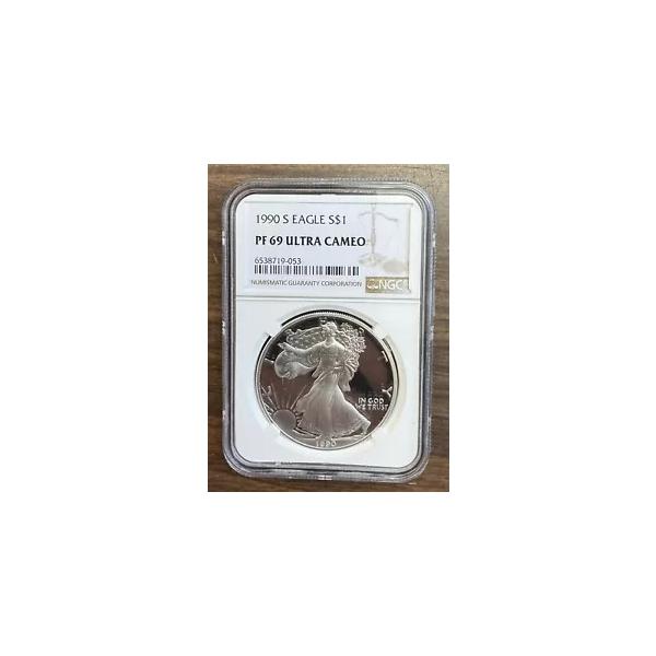 1990-S シルバー イーグル プルーフ ~ NGC PF69 UCAM!
