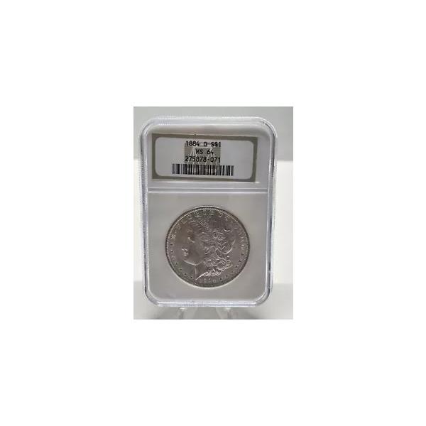 1884-O モーガン シルバー ダラー NGC MS 64 米国造幣局コイン 90% BU