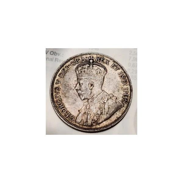 1917 カナダ 50 セント世界銀貨 VF / Xf