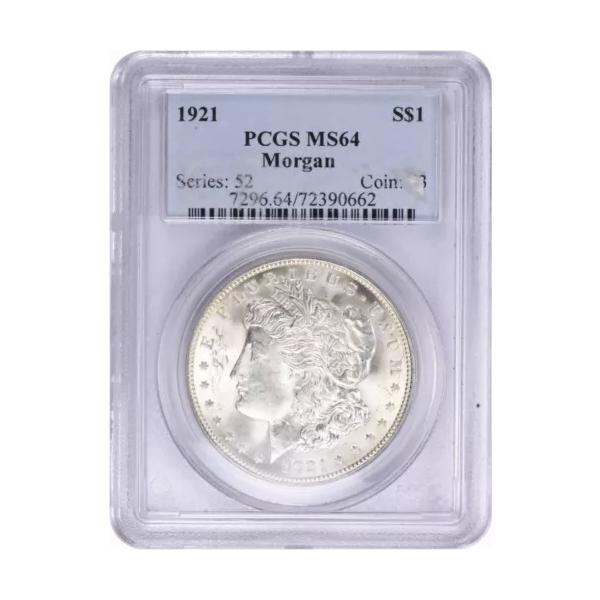 1921 VAM 49 モルガン シルバー ダラー MS64 PCGS