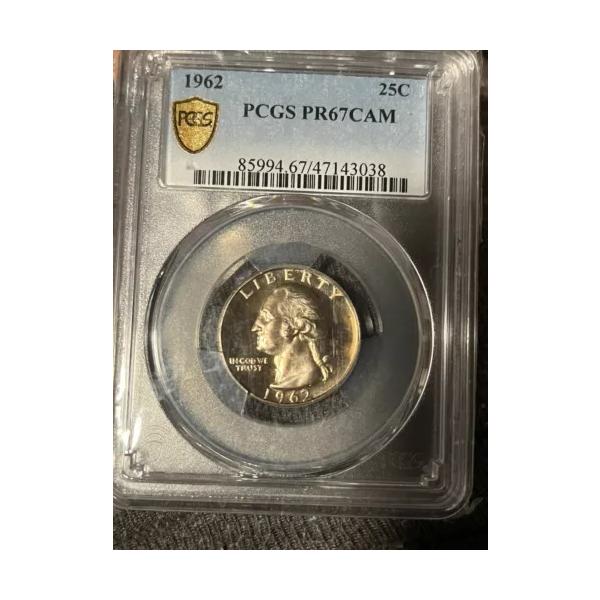 PCGS グレーディング米国コイン、1962 PR67CAM