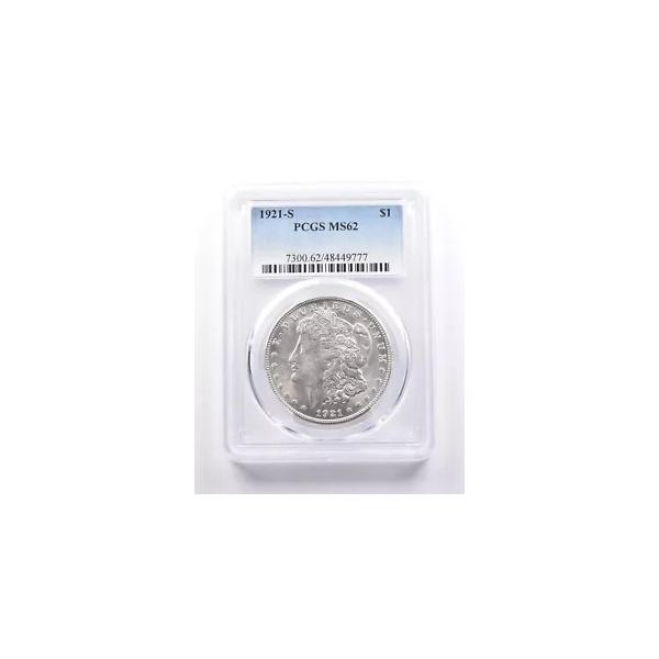 1921-S モーガン シルバー ダラー MS62 PCGS *2121