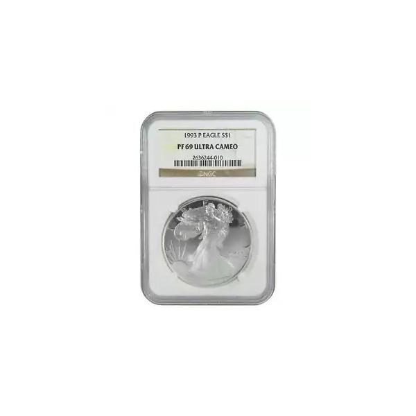 1993 P アメリカン シルバー イーグル PF 69 UCAM NGC プルーフ $1 SKU:CPC9459