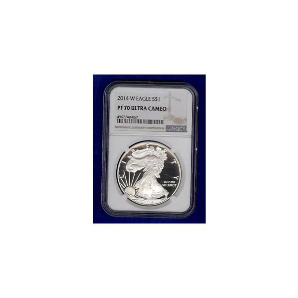 2014-W プルーフ アメリカン シルバー イーグル NGC PF 70 ウルトラ カメオ