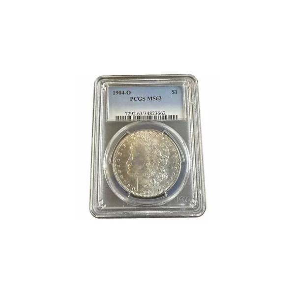 1904年 O モーガン銀貨 1ドル PCGS MS 63