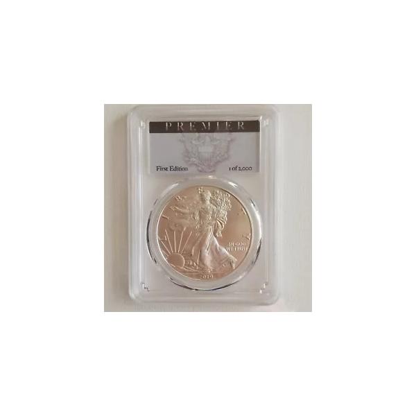 2019 $1 PCGS MS70 プレミア 1 オンス シルバー イーグル 初版 2000 コイン ラウンドの 1 枚