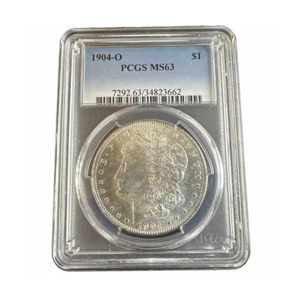 1904年 O モーガン銀貨 1ドル PCGS MS 63