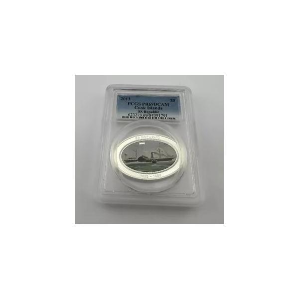 2013 $5 クック イズ SS リパブリック PR69DCAM オデッセイ銀貨 PCGS