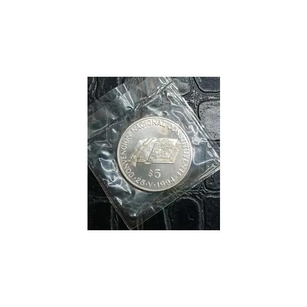 コイン アルゼンチン $5 ペソ 1994 Convencion Nacional Constituyente UNC、シルバー 0.900