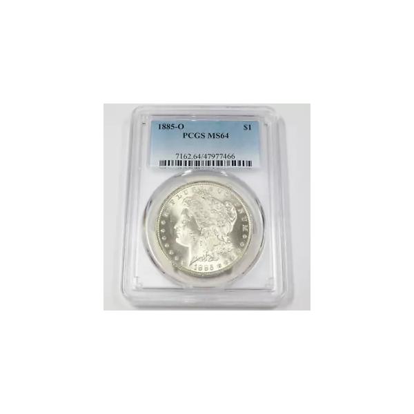 1885 O PCGS MS64 - モルガン ドル銀貨 - 1 米国ドル コイン #45003A