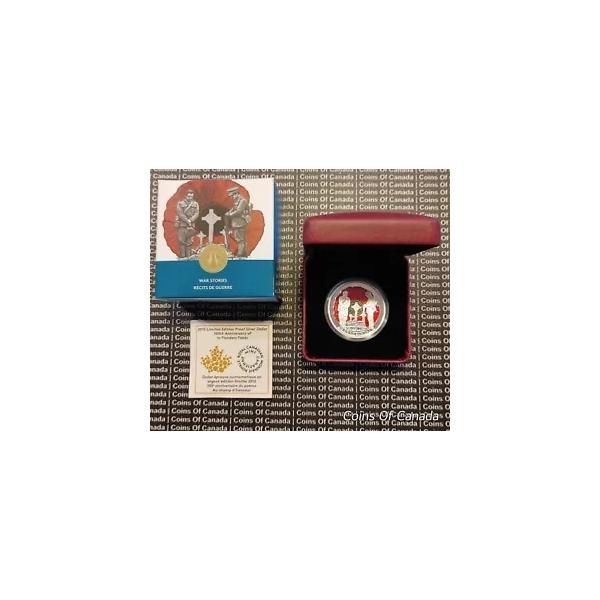 2015 カナダ シルバー ダラー コイン 100 周年記念フランダース フィールズ #coinsofcanada