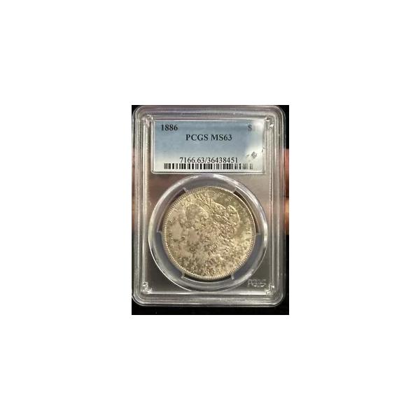 1886 p モルガン シルバー ダラー ms63 PCGS