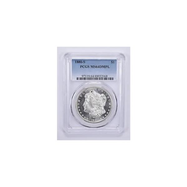 1880-S モーガン シルバー ダラー MS64 DMPL PCGS PQ *9626