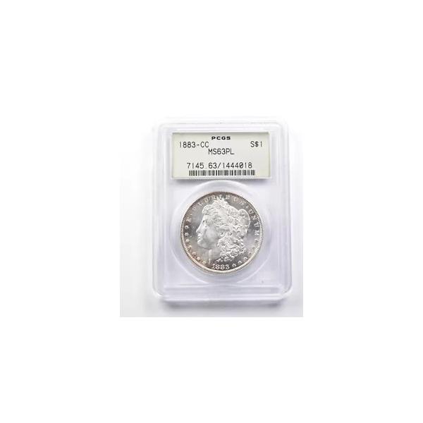 MS63 PL 1883-CC モーガン シルバー ダラー PCGS OGH *1995