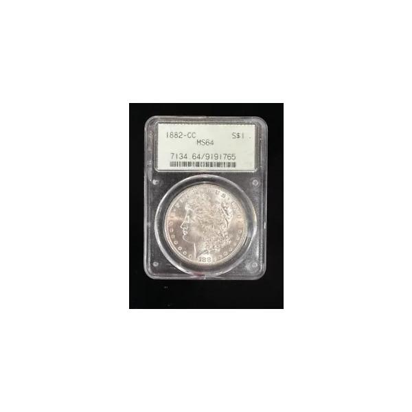 米国 PCGS MS64 1882 CC モルガン ドル I2 世代ホルダー (GAL147725)