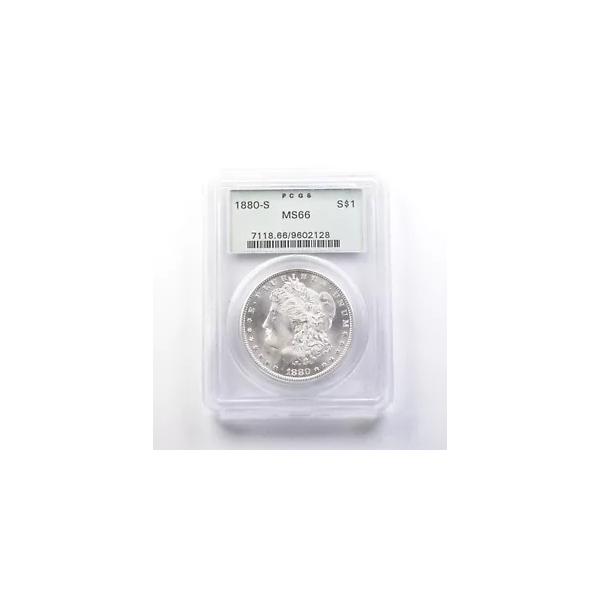 1880-S モーガン シルバー ダラー MS66 PCGS OGH *5945