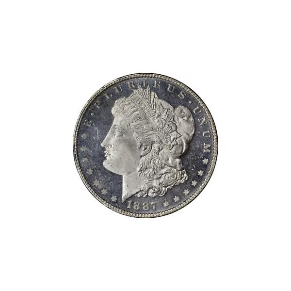 1887 モルガン シルバー ダラー PCGS MS64 DMPL 非常にきれいなコインです。