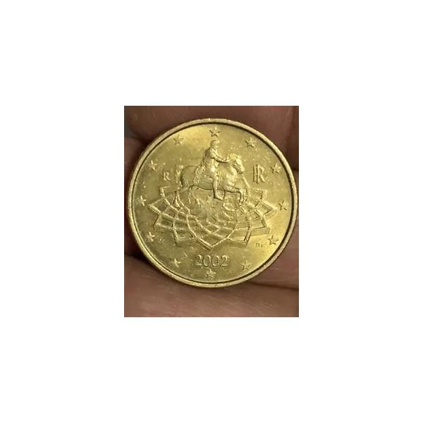Moeda 50 Centavos De Euro 2002、イタリア。萌田ららP/コレシオナドレス。