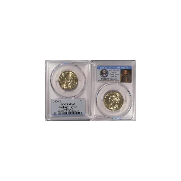 2009 P ザカリー テイラー 大統領ドル PCGS MS67 ポジション B