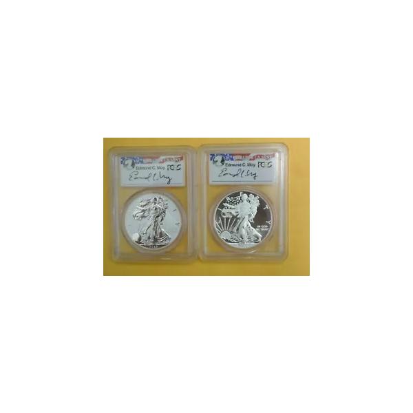 2013-W シルバー イーグル ウエスト ポイント ミント セット - MOY 署名 FS- PCGS MS70/PR70