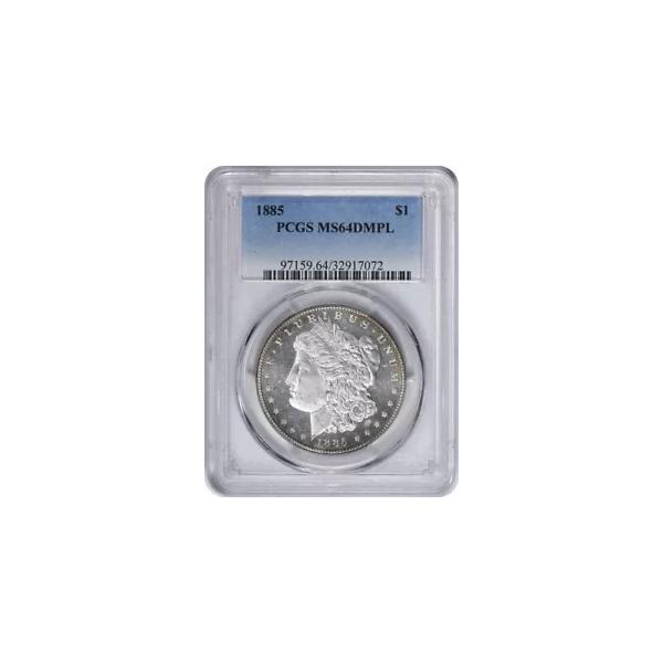 1885 モーガン シルバー ダラー MS64DMPL PCGS