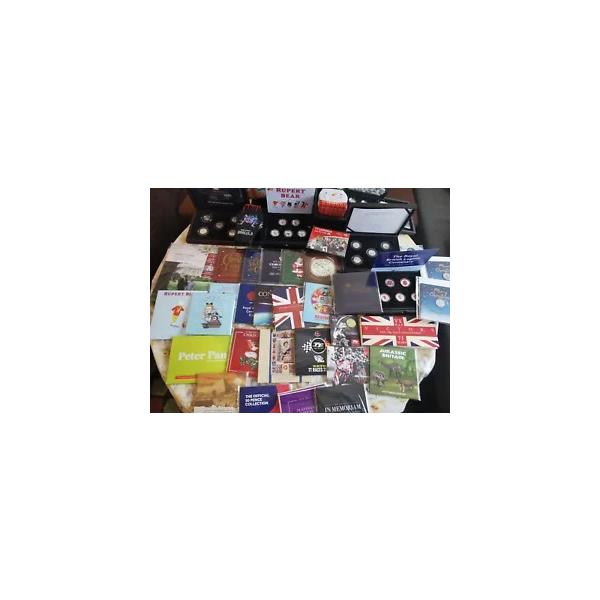 GUERNSEY 50P コインコレクション SET パック CARD 50 ペンス シルバー SETS