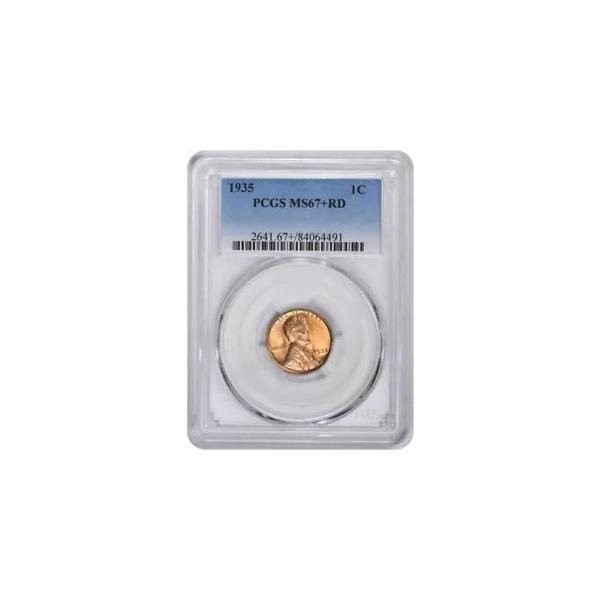 1935 リンカーン セント MS67+RD PCGS