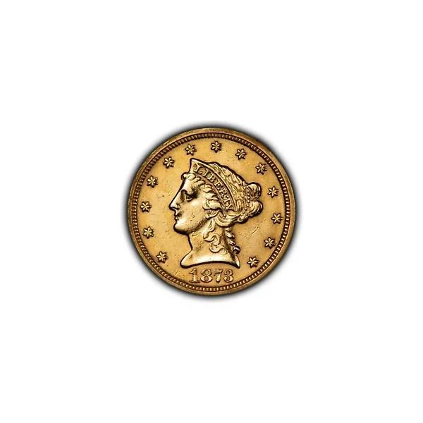 1873 G$2.50 リバティ ゴールド クォーター イーグル - AU Dets - SKU-G3663
