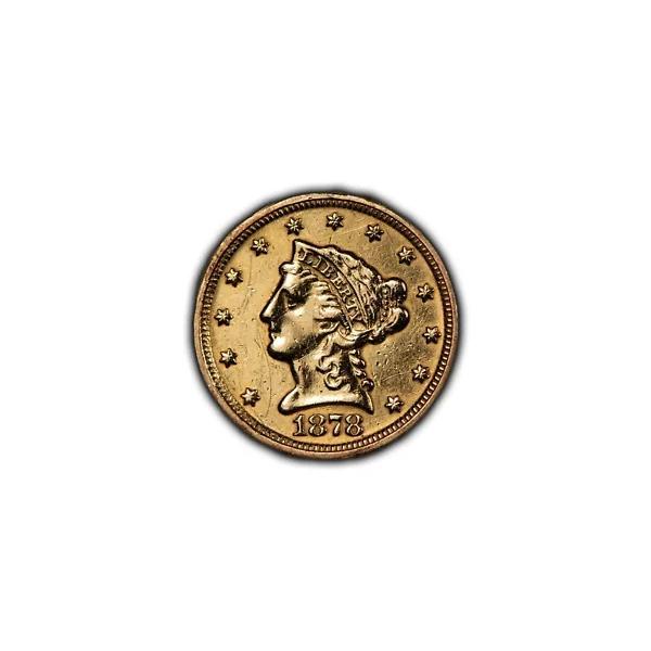 1878 G$2.50 リバティ ヘッド ゴールド クォーター イーグル - AU Dets - SKU-G2458