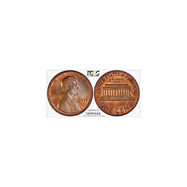 1971-P 1C PGCS DDO MS64RB 33 トップ 50 バリエーション - TrueView - RicksCafeAmerican.com