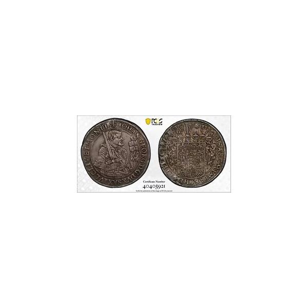 ドイツ ザクセン州 1631-HI Johann Georg I Taler、Dav-7601 PCGS XF 45