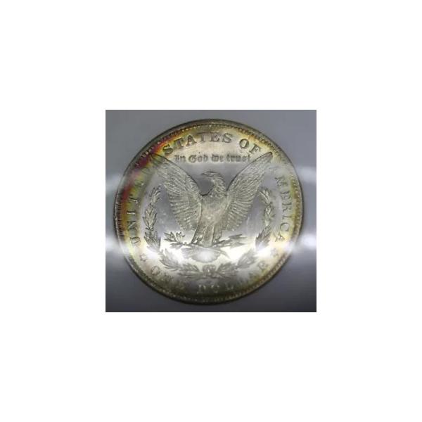 ?? 1884 O DMPL モーガン シルバー ダラー NGC MS63 脂肪レインボー カラー トーン PL コイン