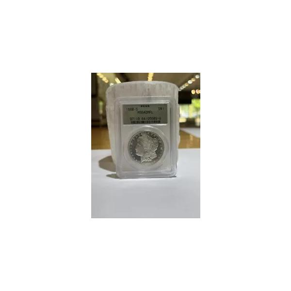 1880-S モーガン シルバー ダラー PCGS MS64DMPL