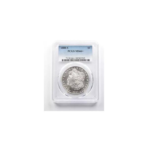 1880-S モーガン シルバー ダラー MS66+ PCGS *3129